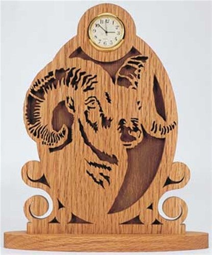 Ram Clock Scroll Saw Pattern | Cherry Tree Toys