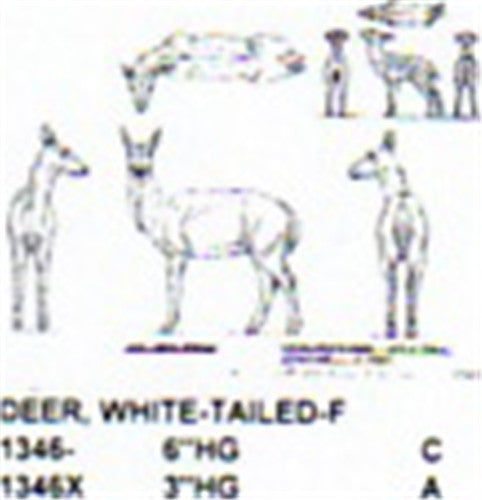 White Tailed Deer Doe Standing Carving Pattern | Hummul – Cherry Tree Toys