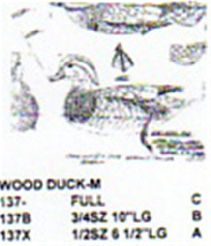 Wood Duck Resting On Water Carving Pattern Hummul Carving Company ...
