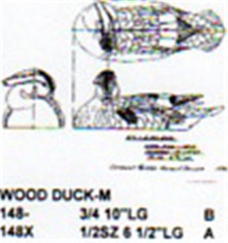 Wood Duck Male On Water-Preening Carving Pattern Hummul Carving Company ...