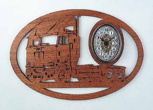 18 Wheeler Clock Scroll Saw Pattern | Cherry Tree Toys