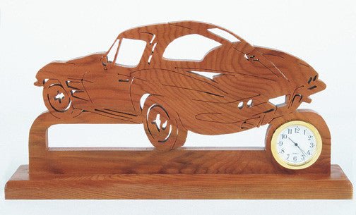 1963 Corvette Scroll Saw Clock Pattern | Cherry Tree Toys