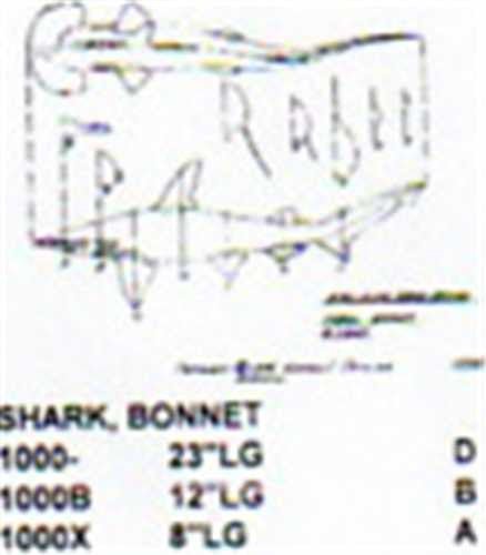 Bonnet Shark Mouth Closed 8" Long Hummul Carving Company – Cherry Tree Toys