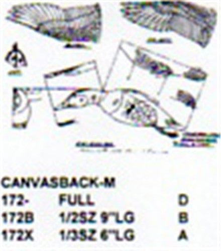 Canvasback Male Flying/Landing Carving Pattern Hummul Carving Company ...