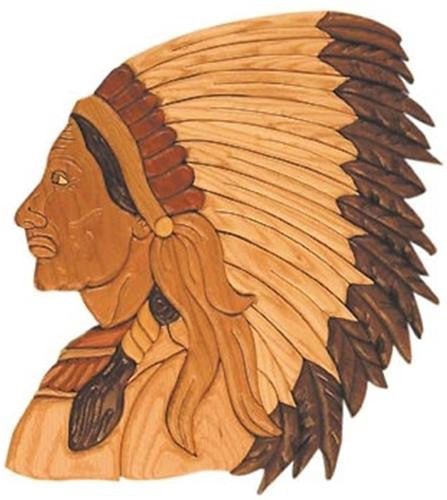 Indian Head Intarsia Plan – Cherry Tree Toys
