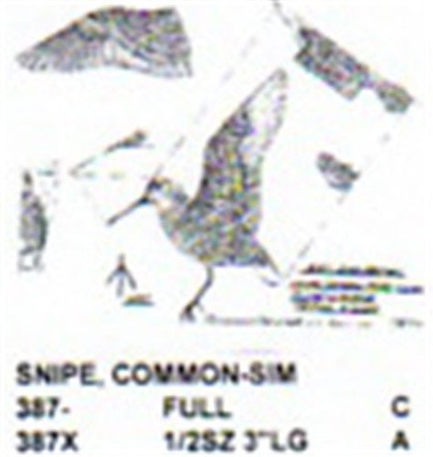 Common Snipe Flying/Landing Carving Pattern Hummul Carving Company ...