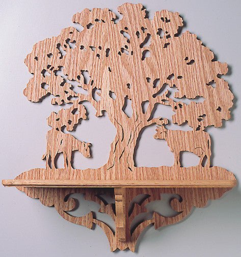 Cows Under the Old Oak Tree Scroll Saw Pattern – Cherry Tree Toys