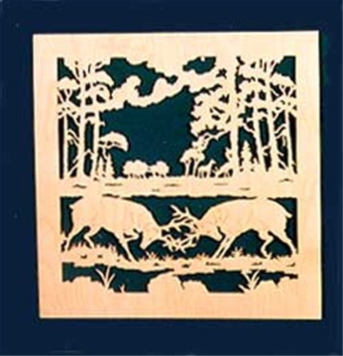Dueling Deer Scroll Saw Pattern – Cherry Tree Toys