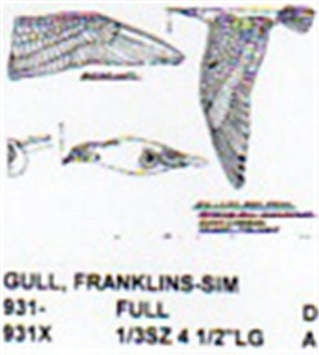 Franklin's Gull Flying-Soaring 1/3 Size Hummul Carving Company – Cherry ...