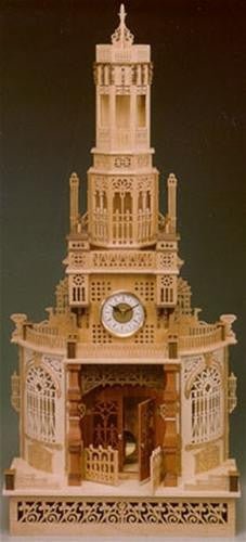 Grand Tower Scroll Saw Clock Plan | Cherry Tree Toys