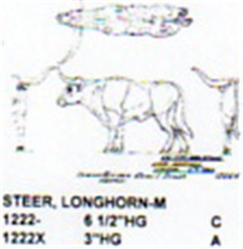 Longhorn Steer 3" Long Hummul Carving Company – Cherry Tree Toys