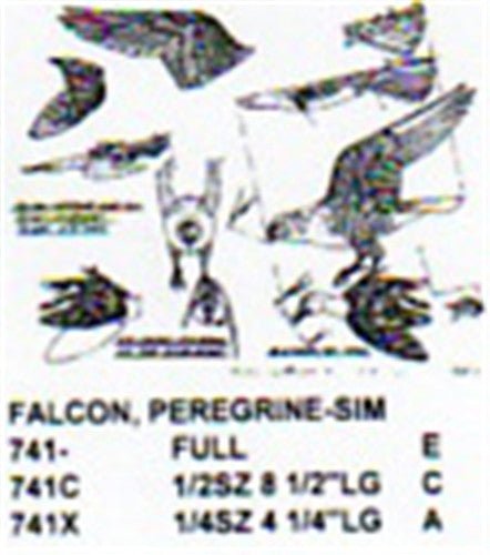 Peregrine Falcon Flying/Attacking Carving Pattern Hummul Carving ...
