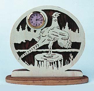 Pheasant Crowing Clock Scroll Saw Plan | Cherry Tree Toys