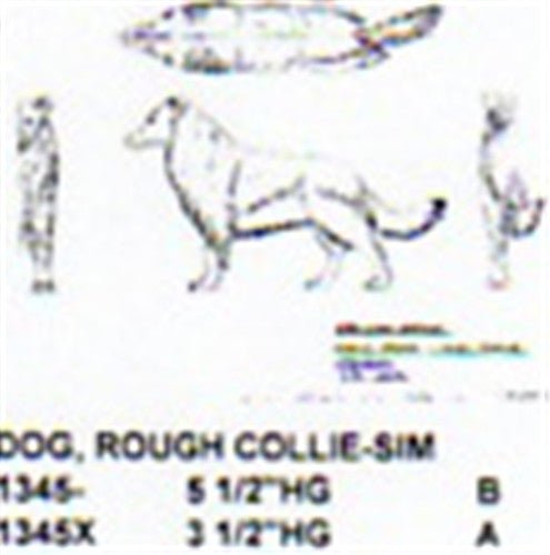 Rough Collie Standing 5 1/2" High Hummul Carving Company – Cherry Tree Toys
