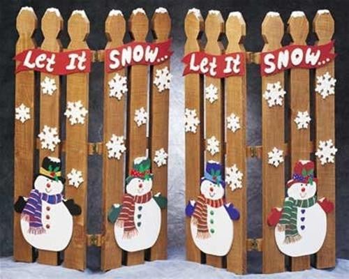 Snowman Picket Fence Plan – Cherry Tree Toys
