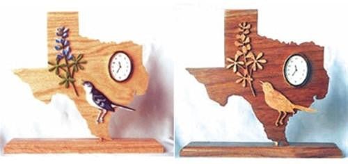 Texas Scroll Saw Clock Pattern | Cherry Tree Toys