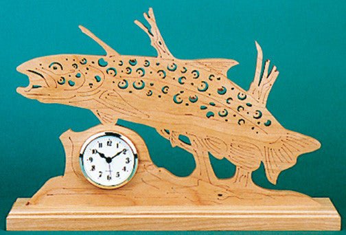 Trout Clock Scroll Saw Pattern | Cherry Tree Toys