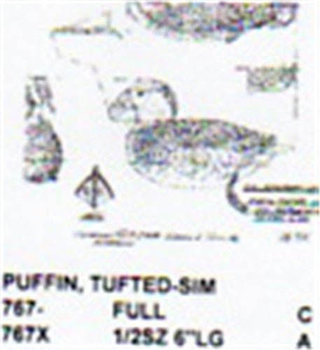 Tufted Puffin Resting On Water 1/2 Size Hummul Carving Company – Cherry ...