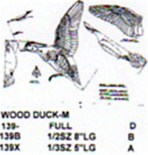 Wood Duck Flying Landing Carving Pattern Hummul Carving – Cherry Tree Toys